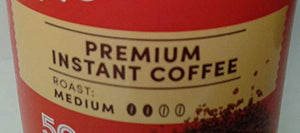 Tim HORTON'S Premium Instant Medium Roast Coffee, (2)100g/3.5oz. Jars