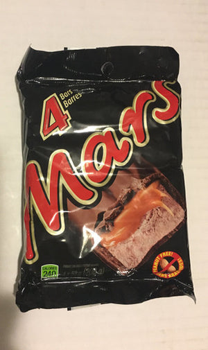 Mars Chocolate Full Size Bars (4 Pack) {Imported from Canada}