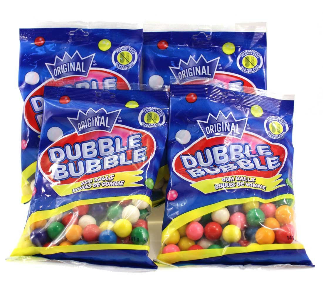 Dubble Bubble Gumball Machine Refill 5oz 141g 4 Pack Canadian