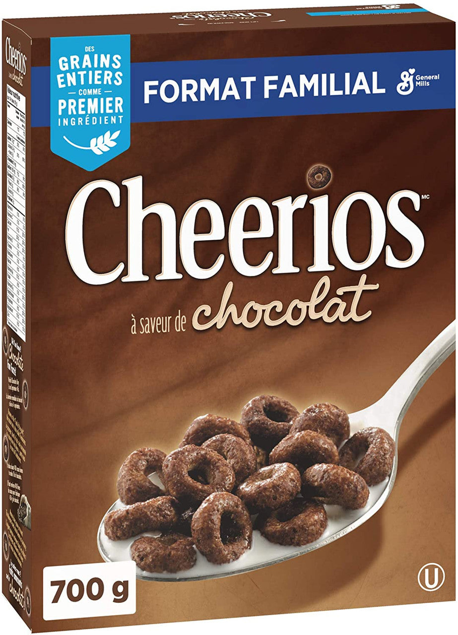Cheerios, Chocolate Flavour Cereal, Family Size, 700g/24.7oz., {Import