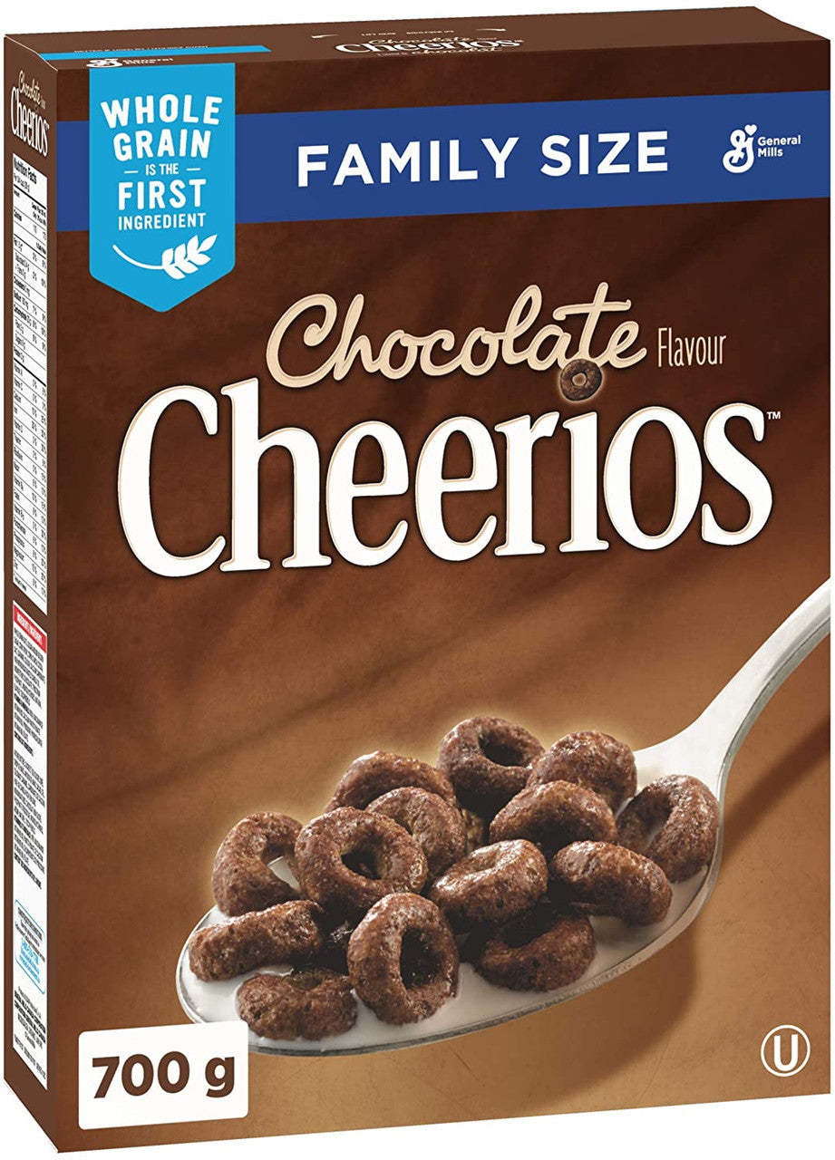 Cheerios, Chocolate Flavour Cereal, Family Size, 700g/24.7oz., {Import
