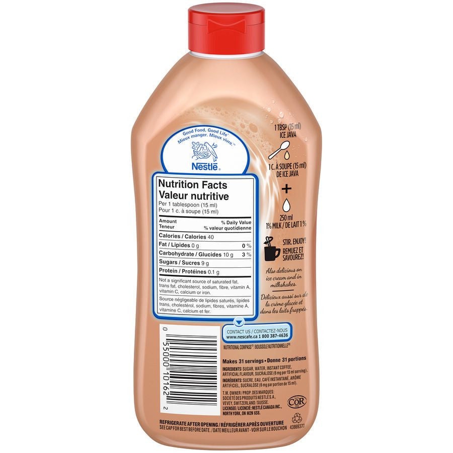 Nescafe Ice Java Cappuccino, 470ml/16 oz. 12pk {Imported from Canada ...