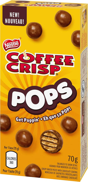 Coffee Crisp Pops Chocolates, 12 x 70g/2.5 oz. Boxes