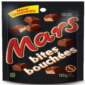 Mars Bites Snack Size Chocolate Candy 193g/6.8 oz. {Imported from Cana