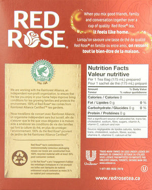 Canadian Red Rose Tea - 72 tea bags