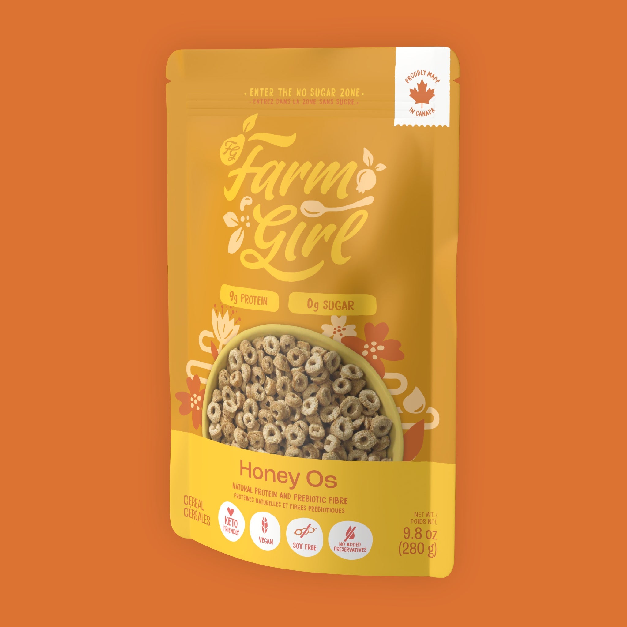 Farm Girl Honey Os Cereal, 280g/9.8 oz