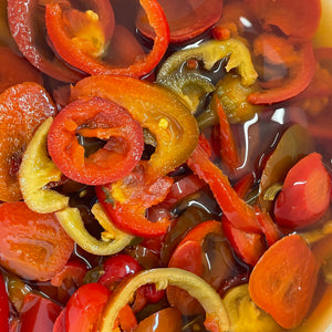 Sunspun Pickled Hot Banana Pepper Rings 3.78L/1 Gallon