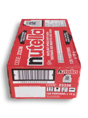 Nutella Hazelnut Spread with Cocoa, Single Portion Packets, 120x15g/0.