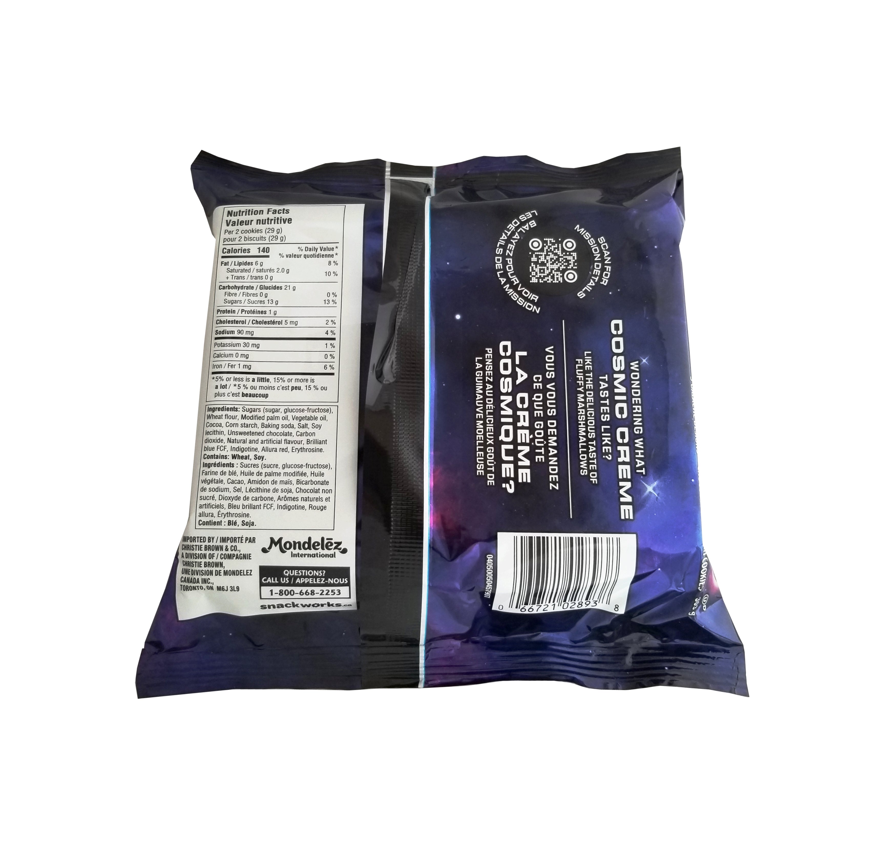 Oreo Space Dunk Cookies, Cosmic Creme with Popping Candy, 303g/10 oz.