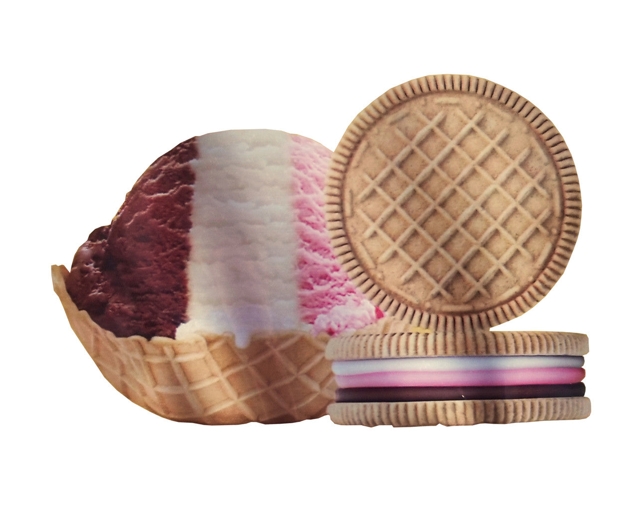 Oreo Neapolitan Flavor Crème Cookies, 374g/13.2 oz. {Imported from Can