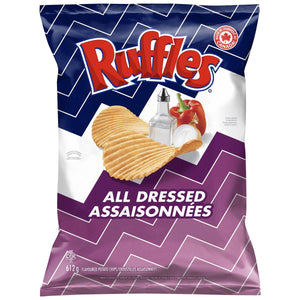 Ruffles All Dressed Potato Chips, Party Size, 612g/21.6 oz