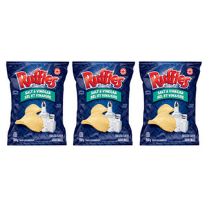 Ruffles Salt & Vinegar Potato Chips 200g/7.05oz, 3-Pack {Imported from