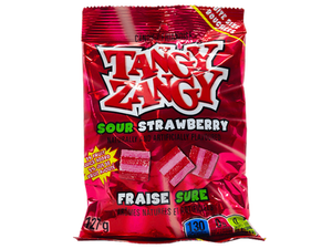 Tangy Zangy Sour Strawberry Squares, 127g/4.5oz. (Imported from Canada ...