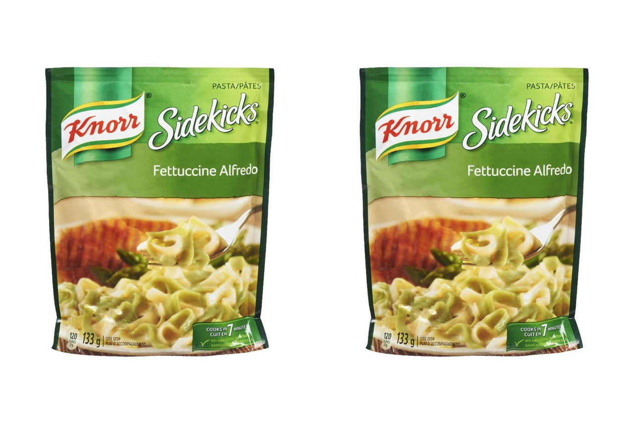Knorr Sidekicks Fettucine Alfredo Pasta 133g/4.7oz, (2 pack) {Imported